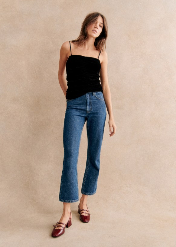 Swan Top - Black - Viscose - Sézane