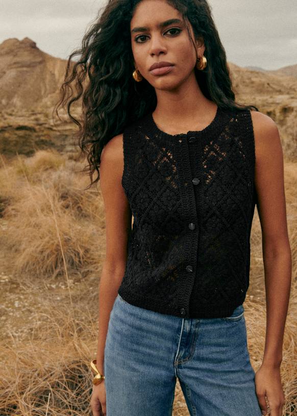 Top Ron - Noir - Coton Biologique - Octobre Éditions