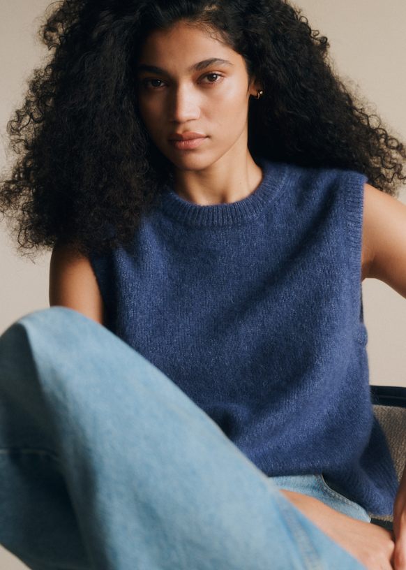Maglia Samuel - Blu Notte - Creazione Rose - Baby alpaca - Octobre Éditions