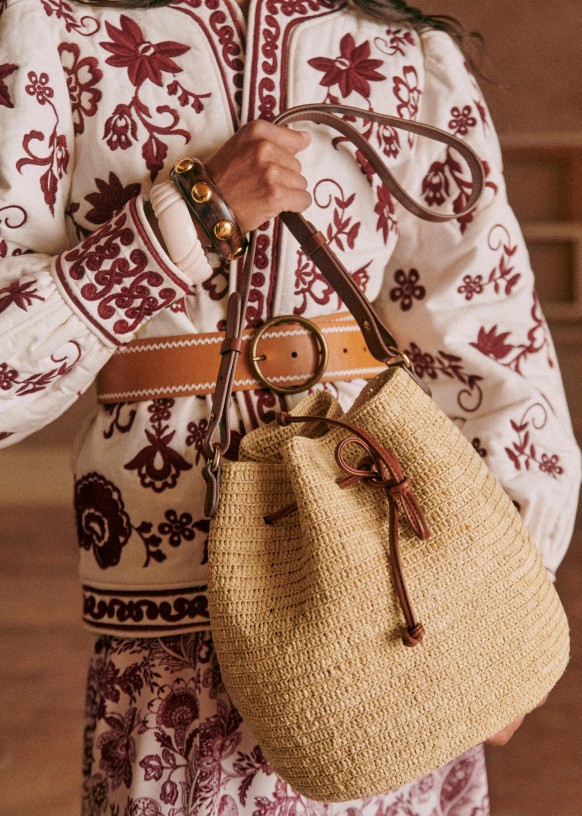 Farrow Bag - Natural Raffia - Raffia - Sézane
