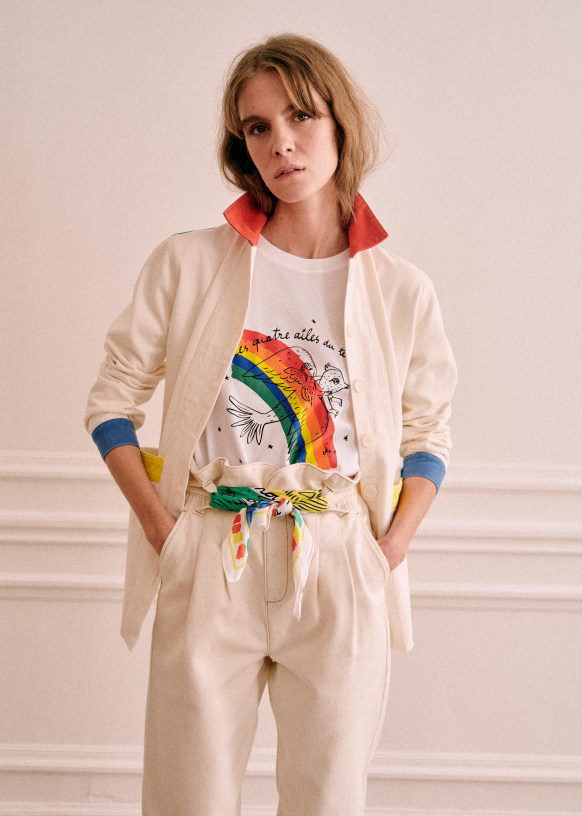 Will Jacket - Sézane x JCC+ - Colorblock - Organic Cotton - Octobre ...