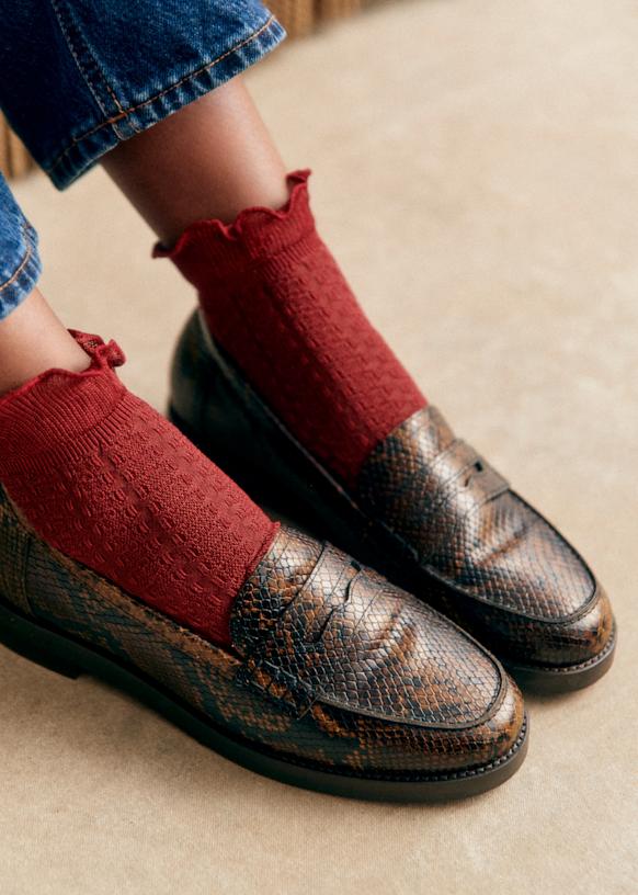 Deva Socks - Dark Green - Viscose - Sézane