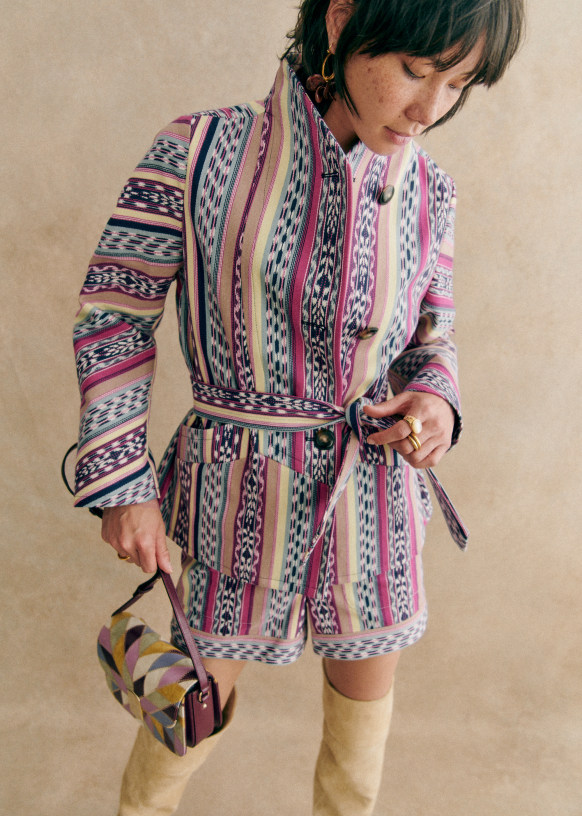 Aymeric Shorts - Pink/Blue - Sézane