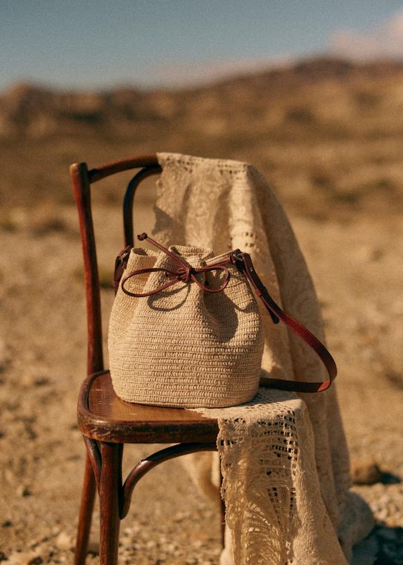 Farrow Bag - Natural Raffia - Raffia - Sézane