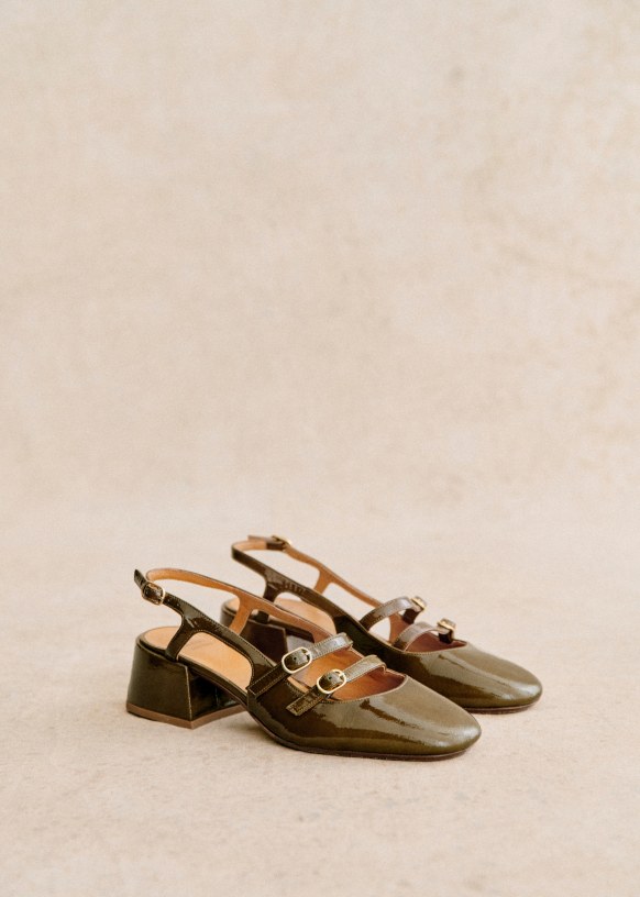 Paula Babies - Ecru / Black - Sheep leather - Sézane
