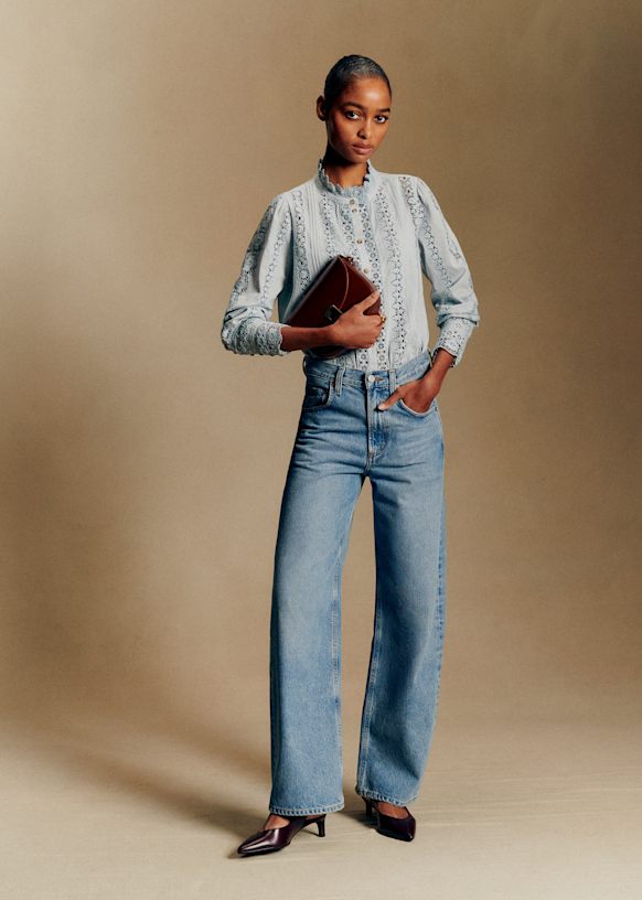 Rym Shirt - Chambray - Organic Cotton - Sézane