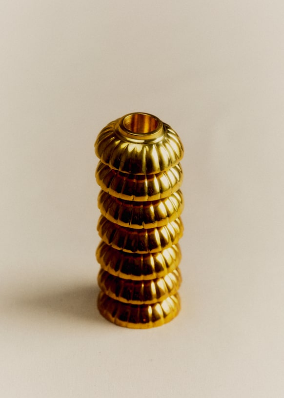 Canellato Candle Holder Set - Brass - Brass - Sézane