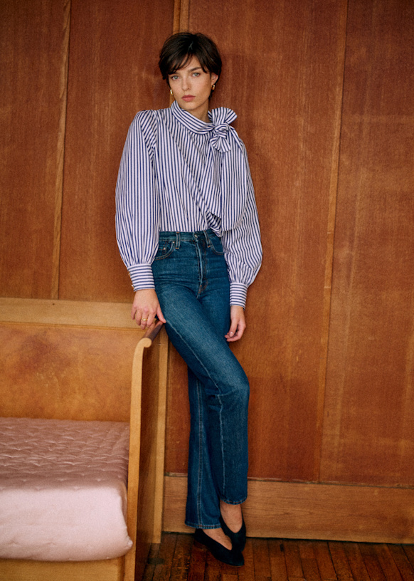 Coleta Shirt - Sézane x MDLO - Ecru - Organic cotton - organic textile ...