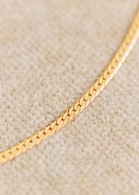 Collier Irma Plat - Doré - Laiton - Octobre Éditions