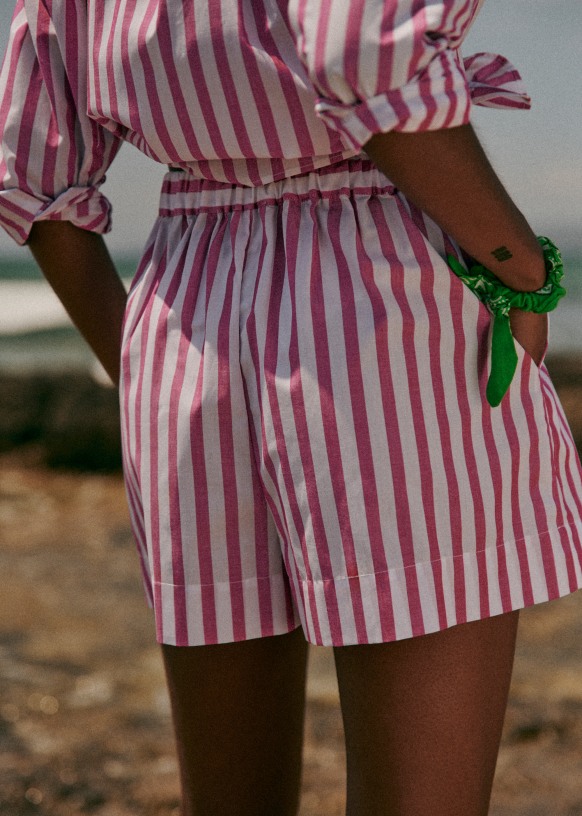 Nicolo Shorts - Yellow - Organic cotton - organic textile - Sézane