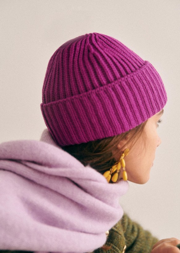 Adam Beanie - Purple - Merino Wool - Octobre Éditions