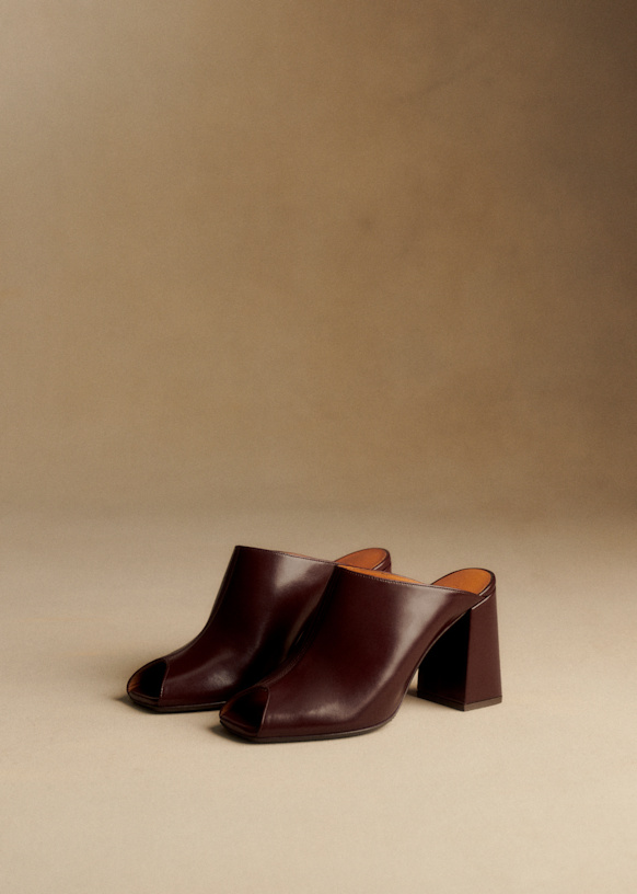 Bruna Mules - Smooth cream - Bovine leather - Sézane