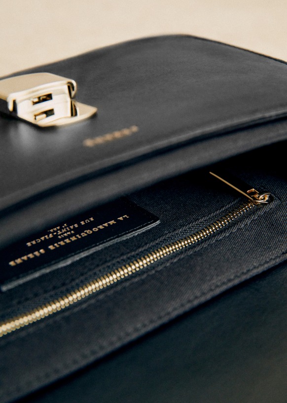 Milo Classic Bag - Brown Python Print - Sézane