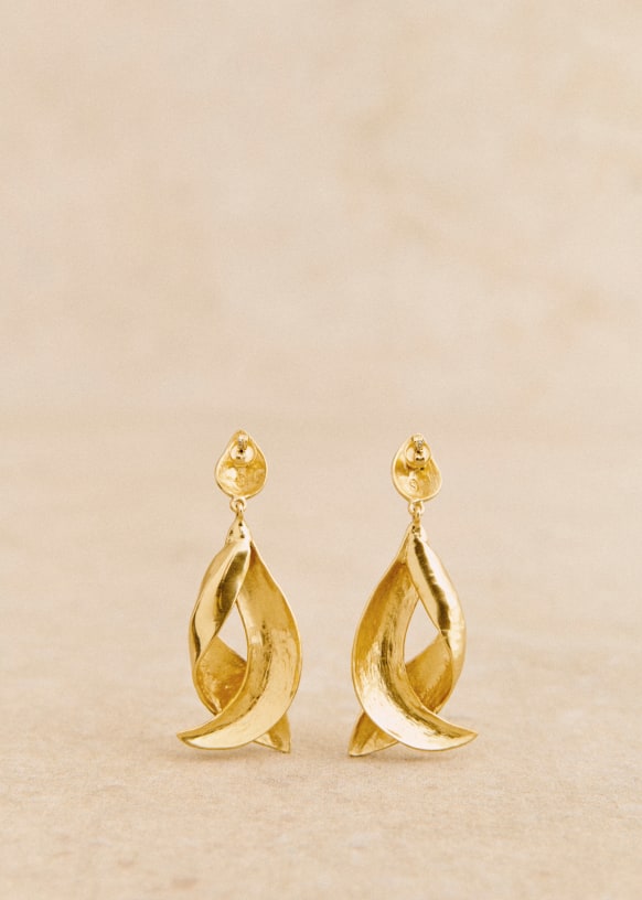 Abel Earrings - Gold - Majority recycled brass - Sézane