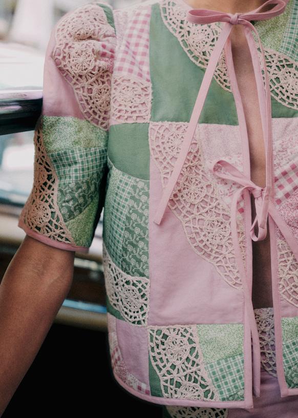 Iera Jacket - Patchwork checks - Organic Cotton - Sézane