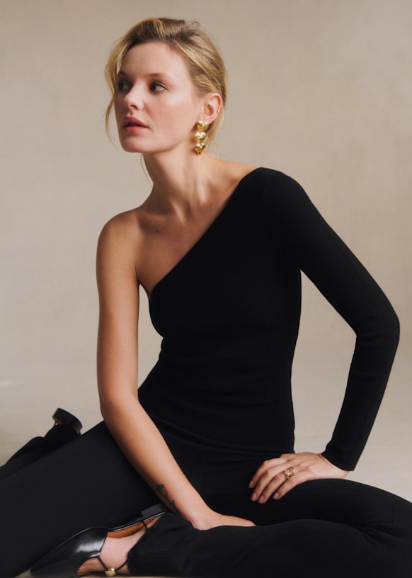 Julie Sweater - Black - Viscose ECOVERO™ LENZING™ - Octobre Éditions