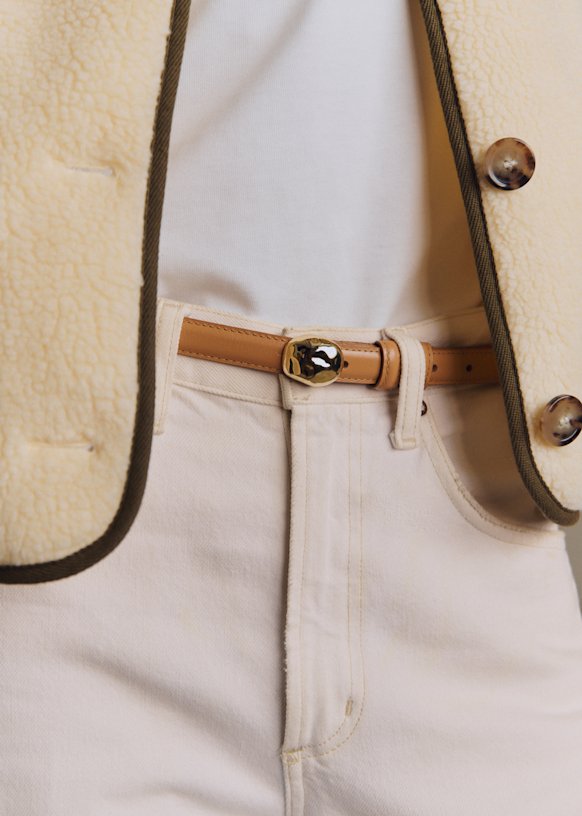 Lisa Belt - Smooth Honey - Bovine leather - Octobre Éditions