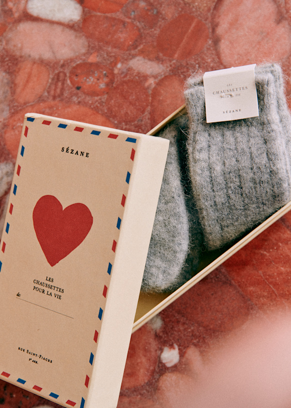 Meias Mina - Rosa claro - Sézane