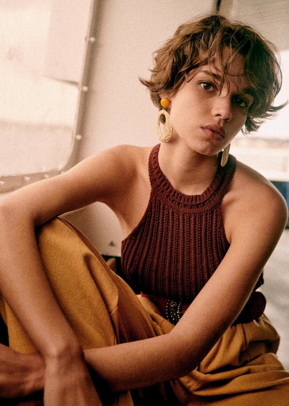 Jessica Top - Mahogany - Organic Cotton - Sézane