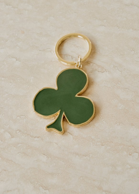 Shamrock Keyring - Green - Enamel - Sézane