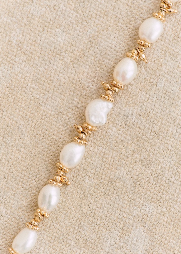 Pulsera de tobillo Milo - Nácar - Cristal - Sézane