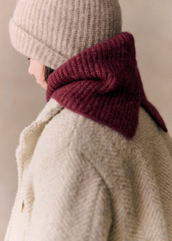 Snood Bernie - Bleu Glacier - Baby Alpaga - Sézane