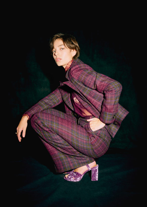 Pantaloni Matheo - Scacchi sunderland - Lana - Sézane