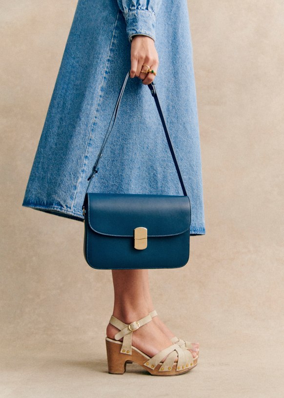 Isabelle Clogs - Sandstone - Split cowhide leather - Octobre Éditions