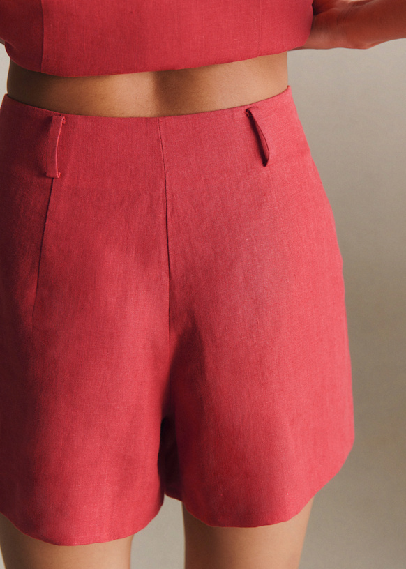 Edward Shorts - Terracotta - Linen - Sézane