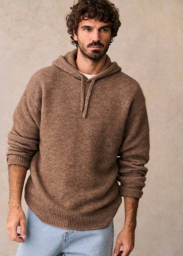 Joshua Sweater - Dark beige - Wool - Sézane