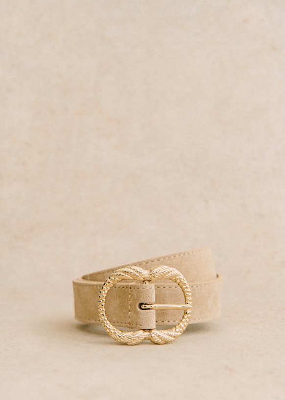 Fine Artemis Belt - Tan - Split cowhide leather - Sézane