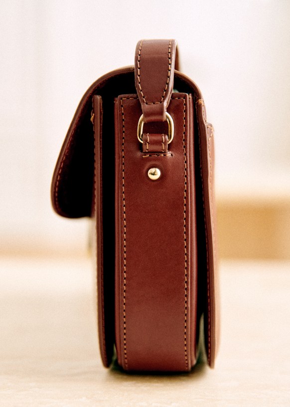 Milo Classic Bag - Smooth Black - Smooth goatskin leather - Sézane