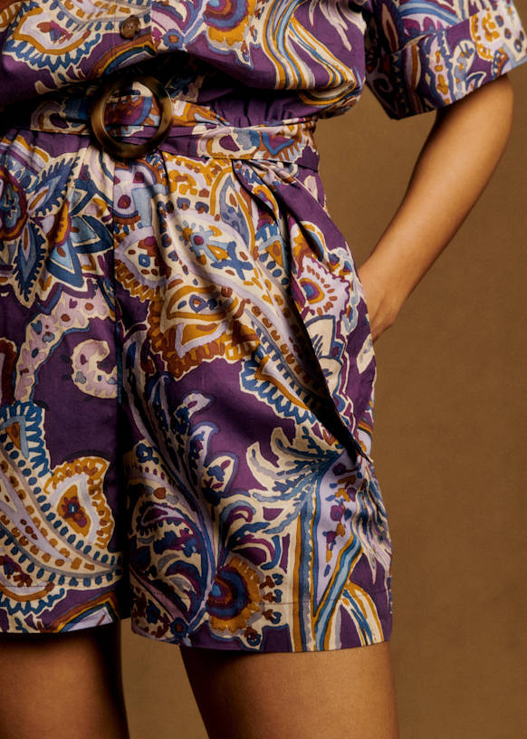 Joan Jumpsuit - Purple Soffi Print - Organic cotton - organic textile ...