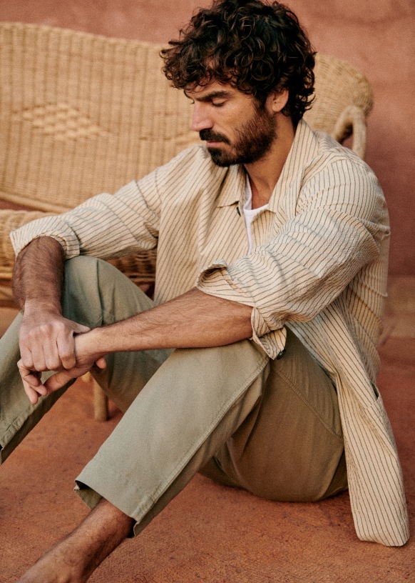 Irwin Jacket - Steel Blue - Linen - Sézane