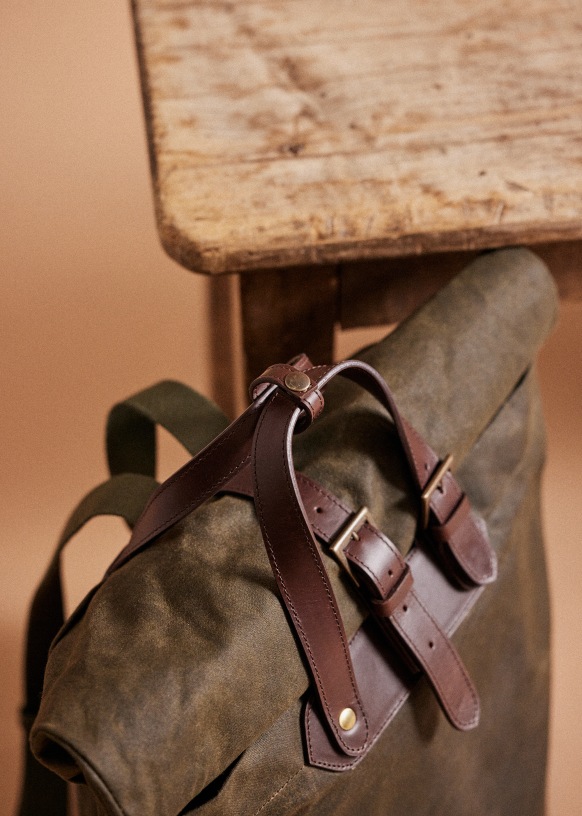 Indy Backpack - Khaki - Cotton - Octobre Éditions