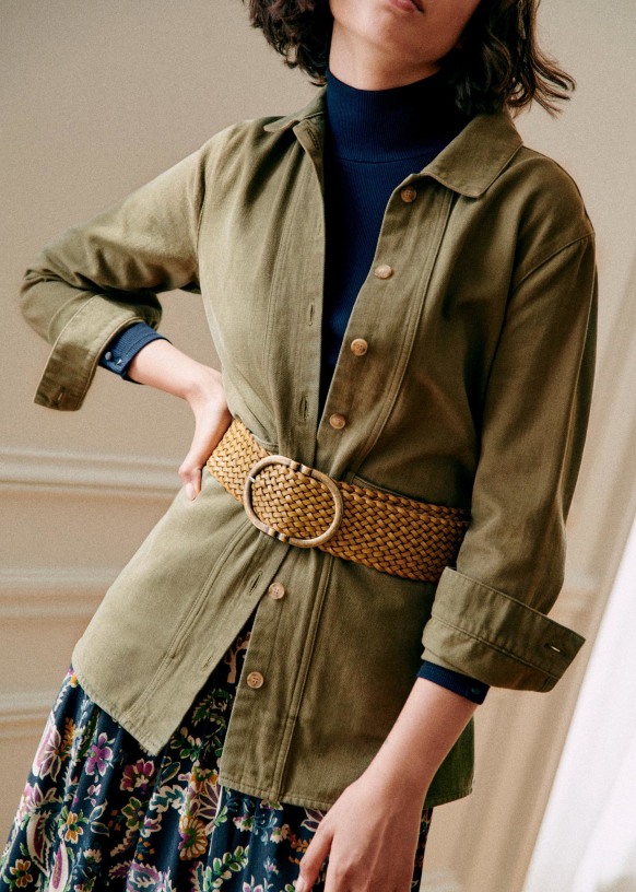 Will Jacket - Blue Denim - Organic Cotton - Sézane