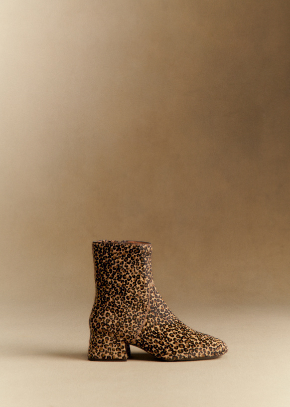 Botines Low Paulette - Leopardo - Piel bovina - Sézane