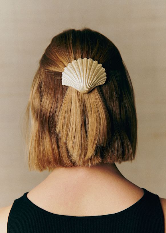 Lazare ヘアクリップ - Pearly - 樹脂 - Sézane