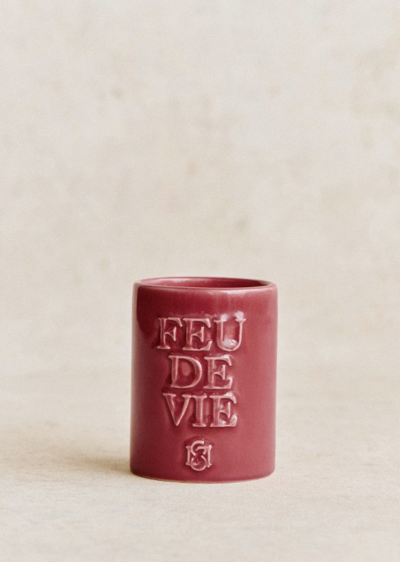 Feu de vie Candle - Amber - Raspberry - Ceramic - Octobre Éditions
