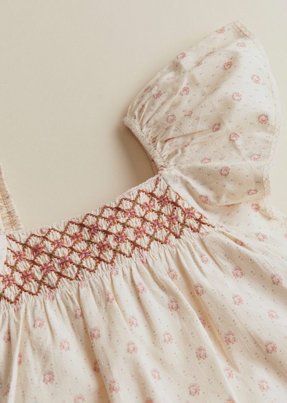 Raven Blouse - Mini Roses Print - Organic cotton - organic textile - Sézane
