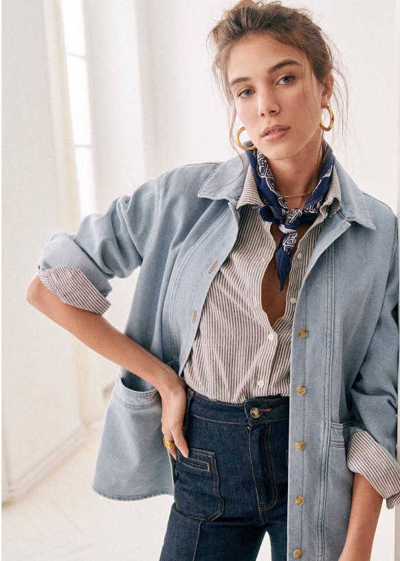 Will Jacket - Indigo - Organic Cotton - Sézane