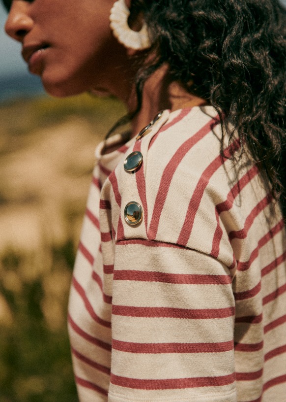 Kleid Delphie - Ecru/Rosenholz - Biologische Baumwolle - biologische ...