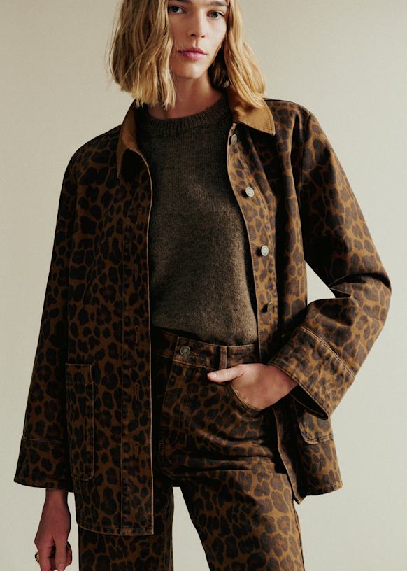 Gab Jacket - Leopard Print - Organic cotton - organic textile - Octobre ...