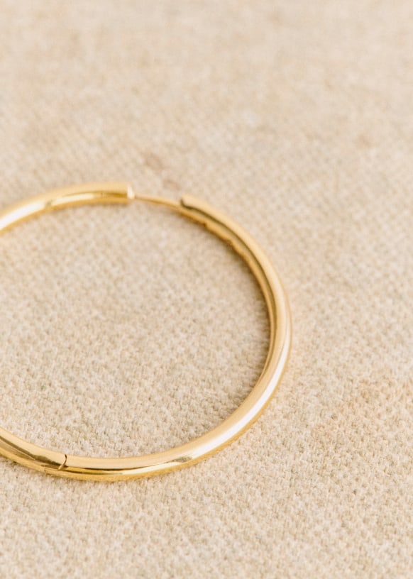 Große Creolen Eva - Silber - Silber - Sézane