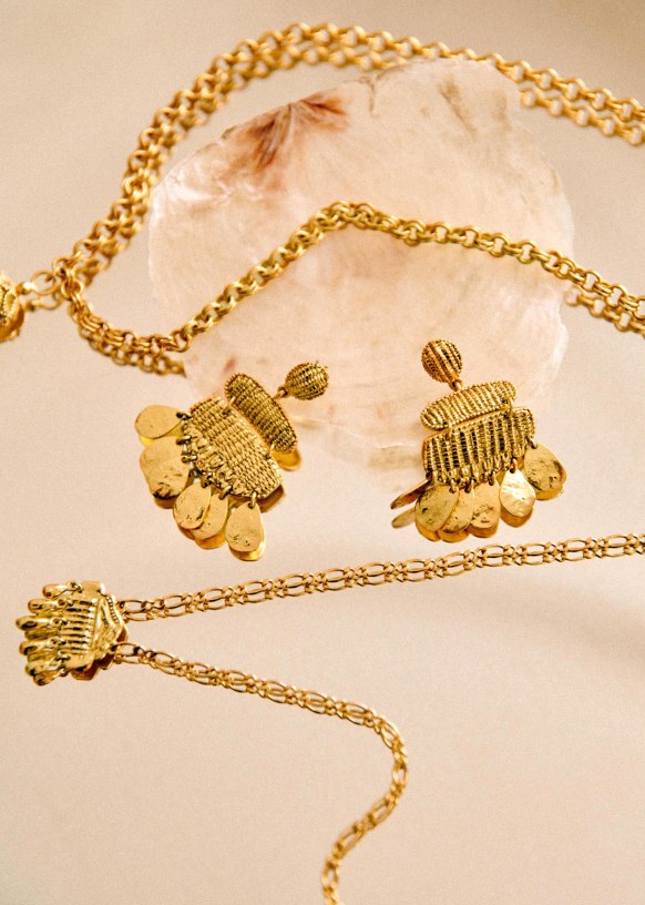 Louna Necklace - Gold - Brass - Octobre Éditions