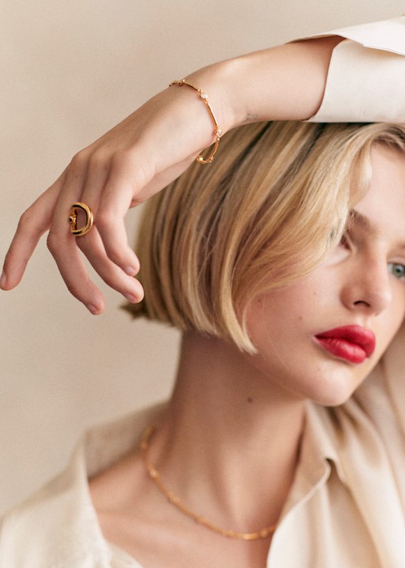 Anna Bracelet - Gold - Brass - Octobre Éditions