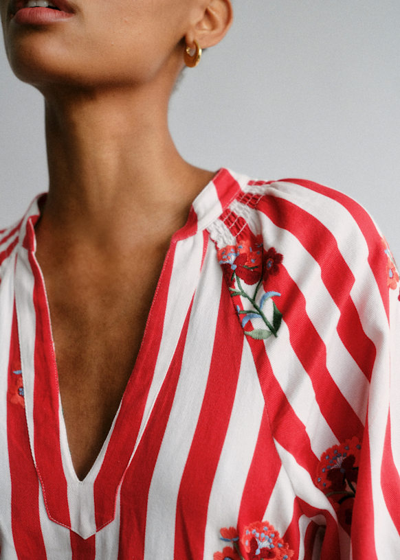 Louise Dress - Pink - Organic Cotton - Sézane