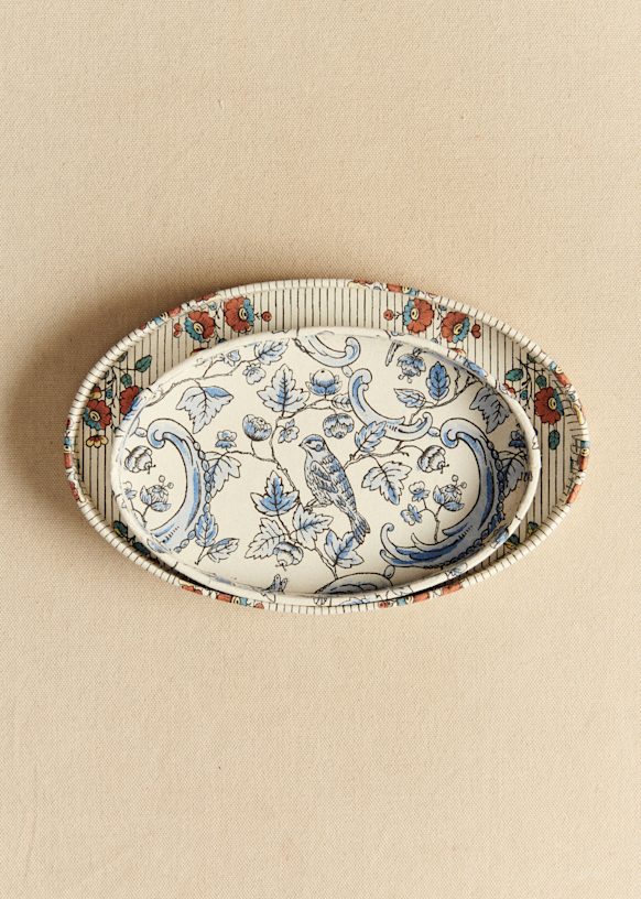 Small Trinket dish - Sézane x Antoinette Poisson - Blue Birds Print ...