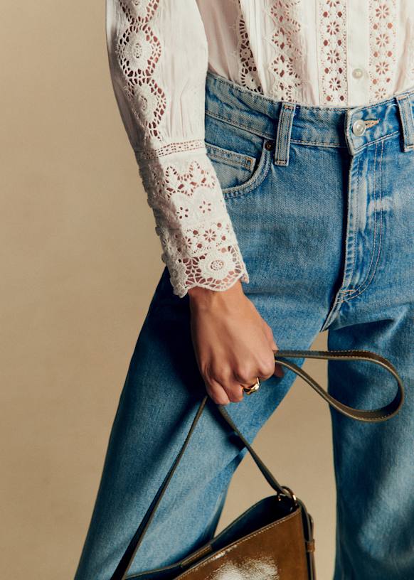 Rym Shirt - Ecru - Organic Cotton - Sézane