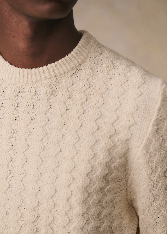 Oden Sweater - Ecru - Cotton - Sézane